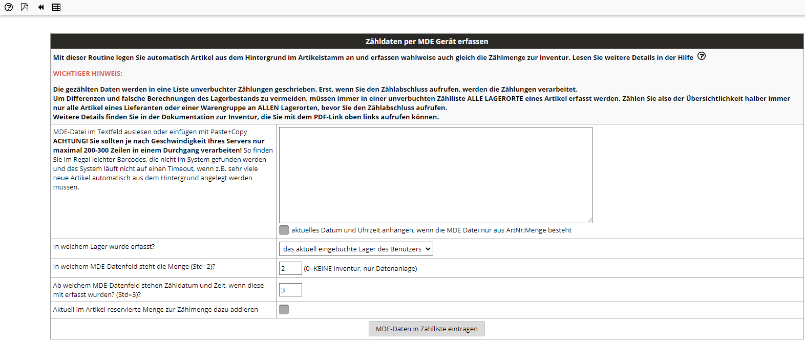 Inventur - MARKUS SOFT WIKI